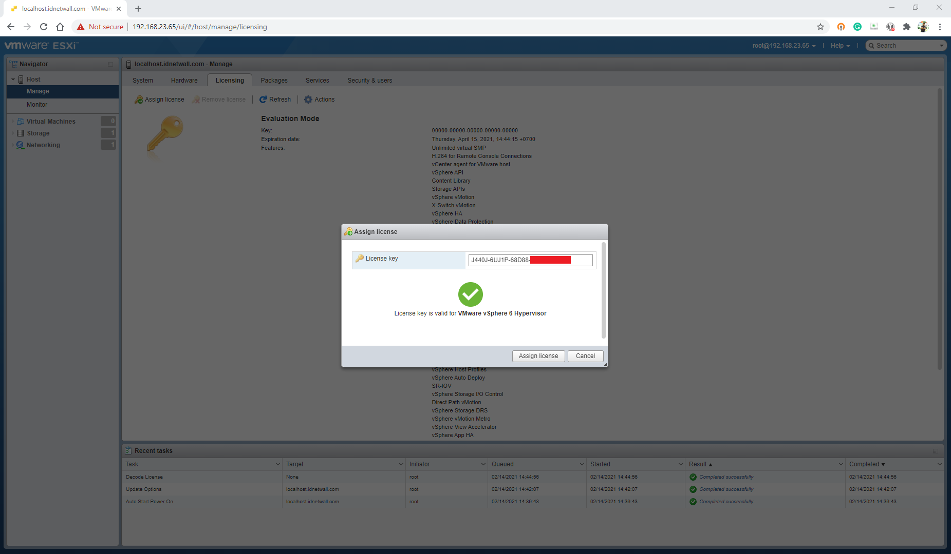 Tutorial Instalasi VMWare ESXi – IDNetWALL